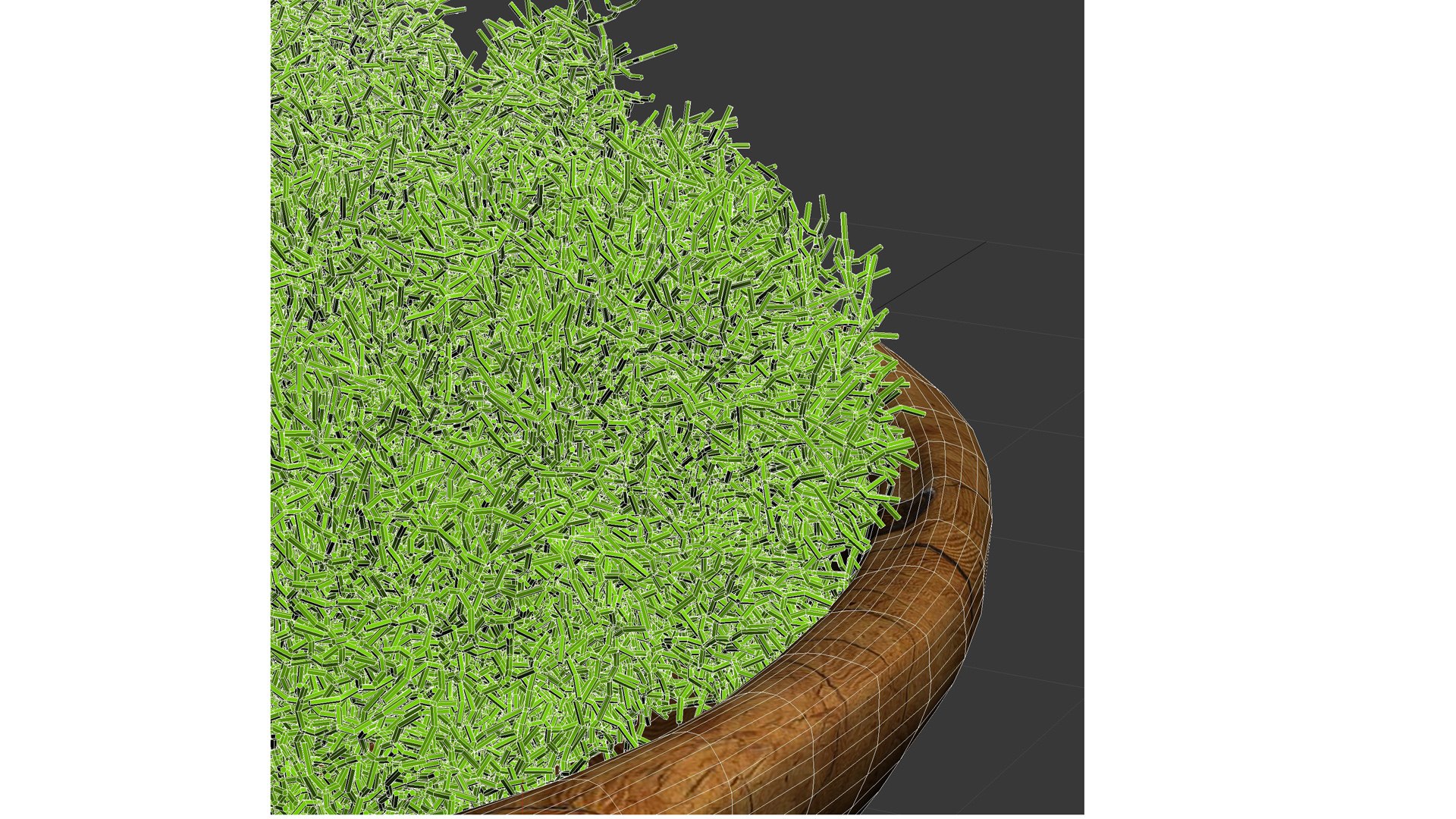 Wood Bowl With Moss 3D Model - TurboSquid 2375355