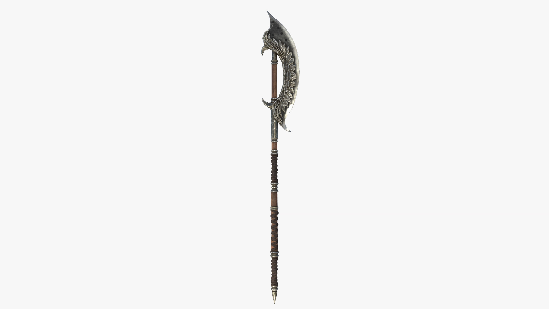 3D Model Fantasy Spear RPG Bardiche Berdiche Bardische Bardeche Berdish ...