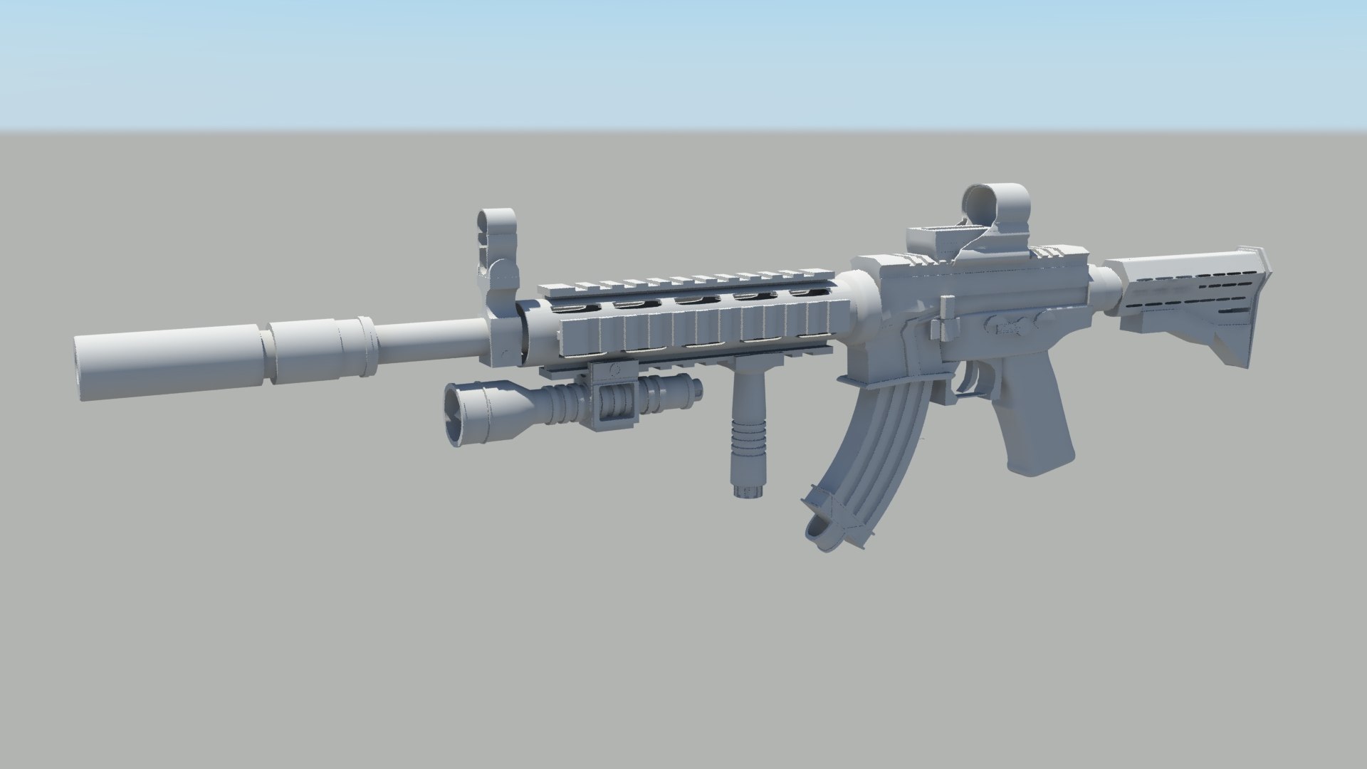 3d M4 Gun Model