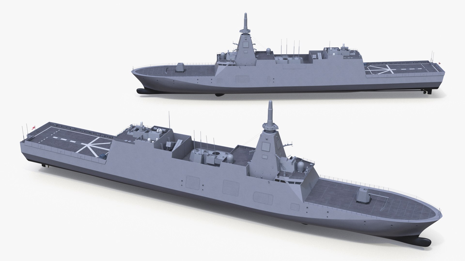 Japanese Mogami Class Frigate FFM-2 Rigged 3D Model - TurboSquid 2314271