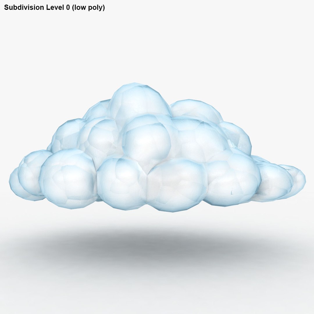 Cloud Scanline Polygons 3D Model - TurboSquid 1222160