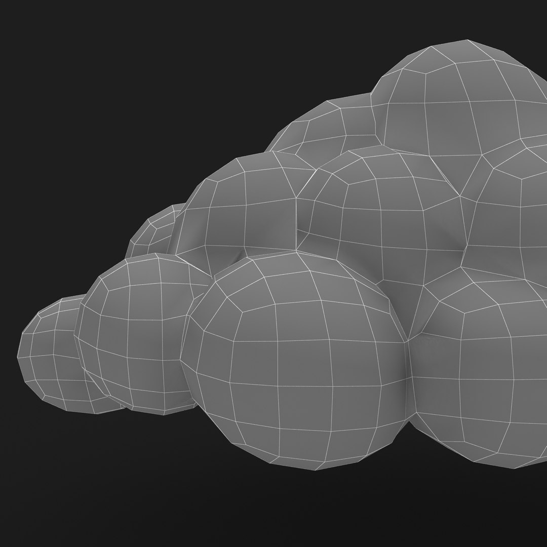 Cloud Scanline Polygons 3D Model - TurboSquid 1222160