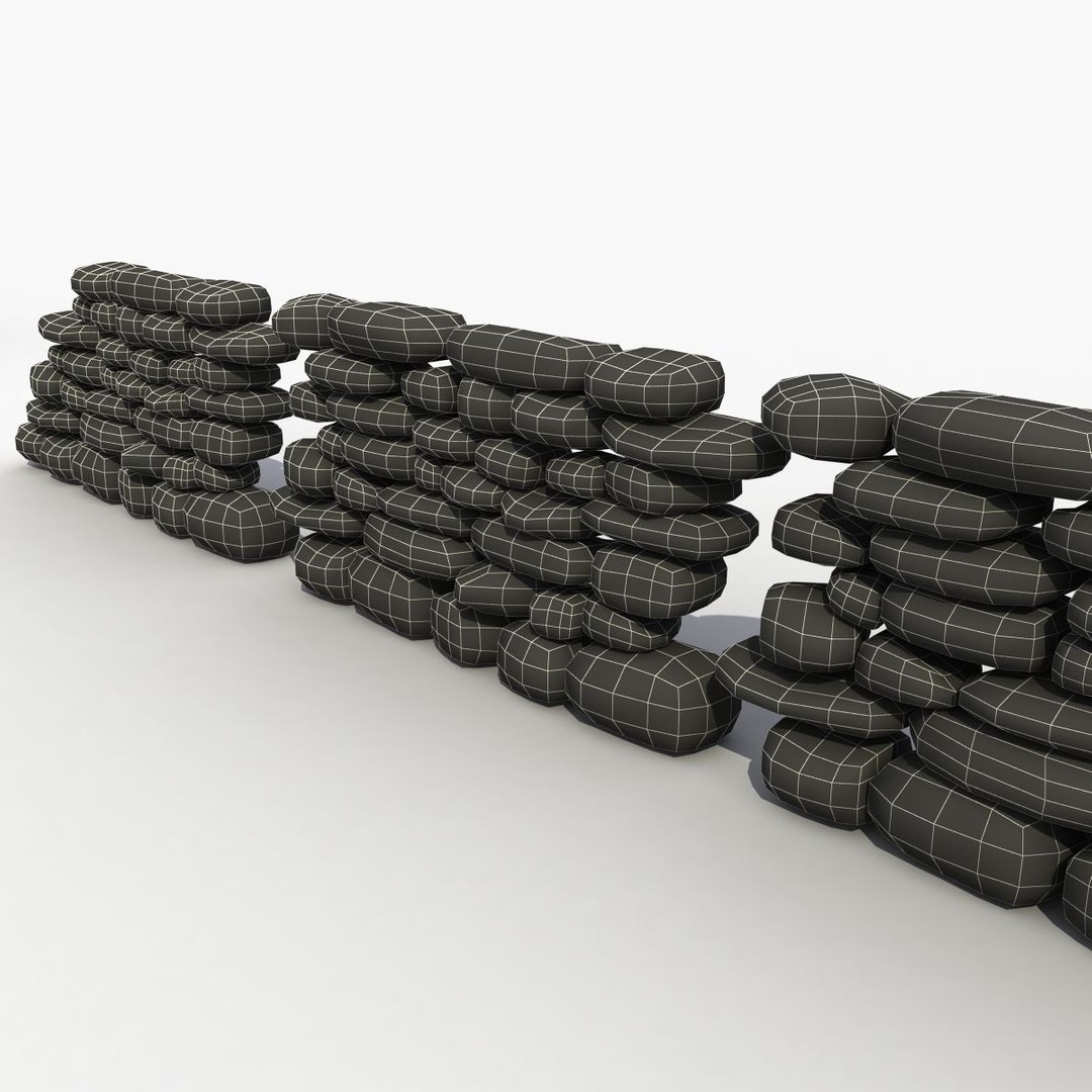 Rock Wall 3d Model