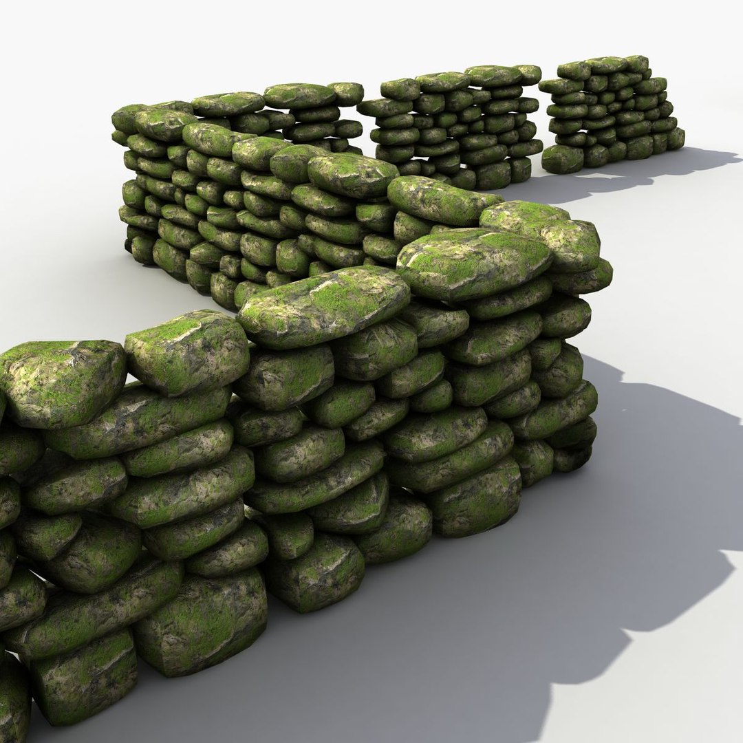 Rock Wall 3d Model