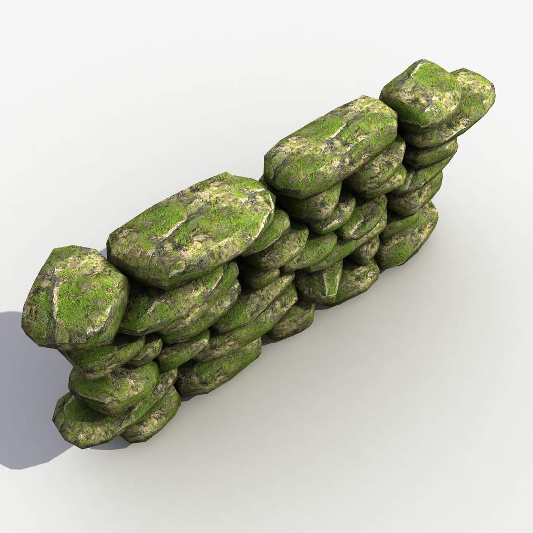 Rock Wall 3d Model