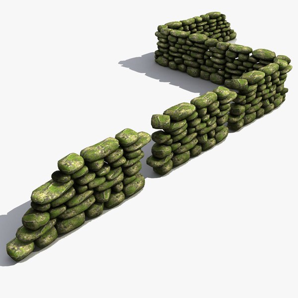 rock wall 3d model