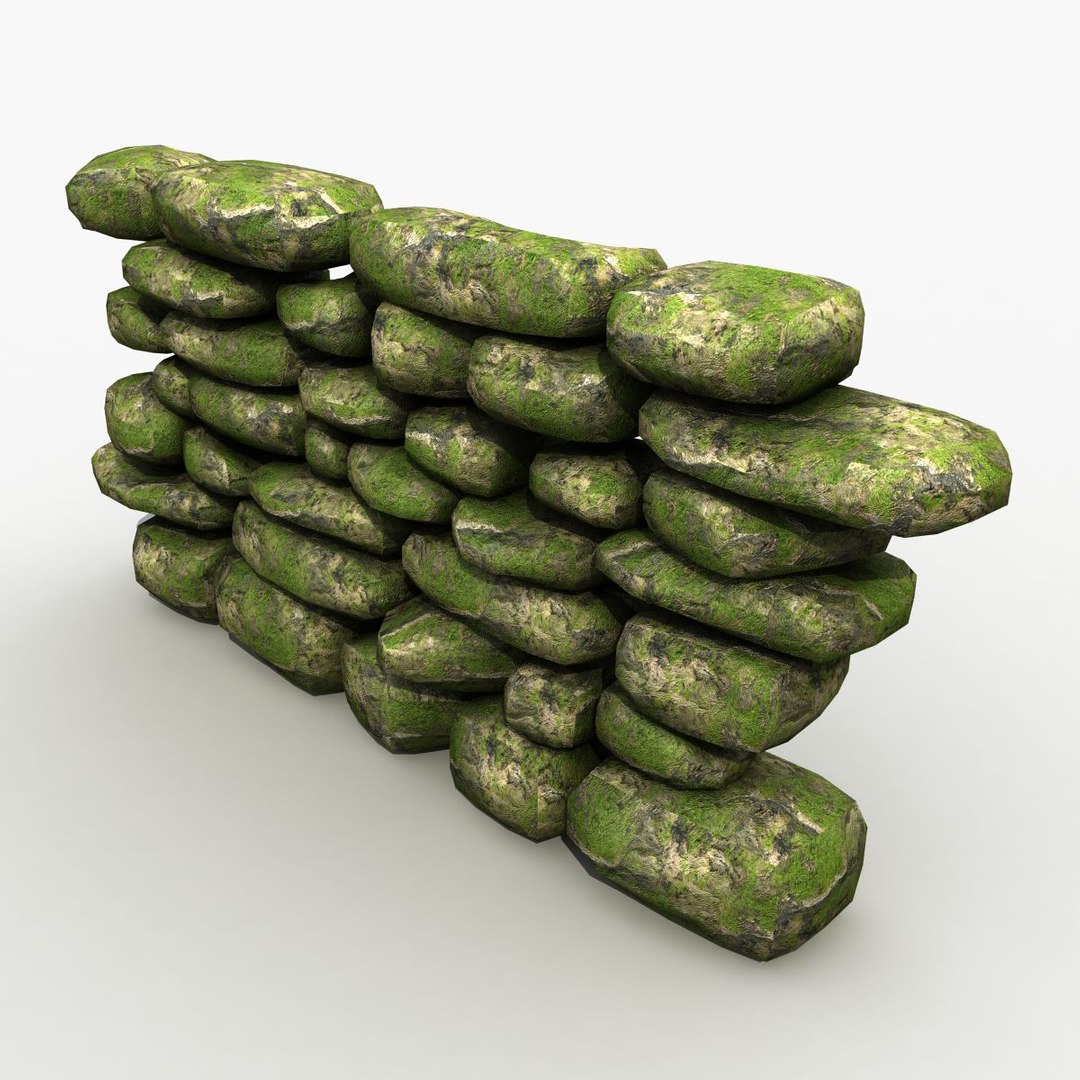 Rock Wall 3d Model