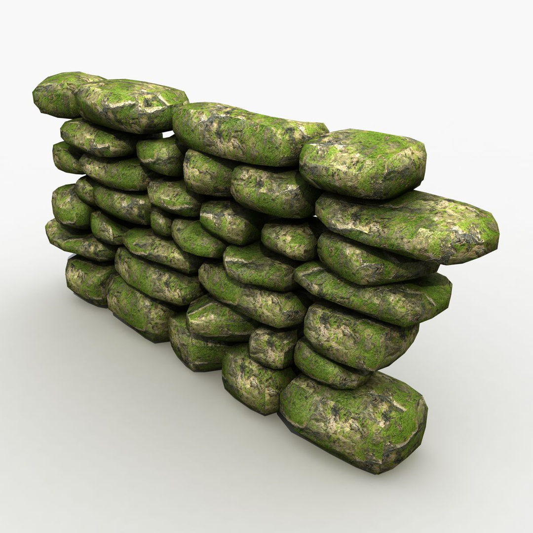 rock wall 3d model