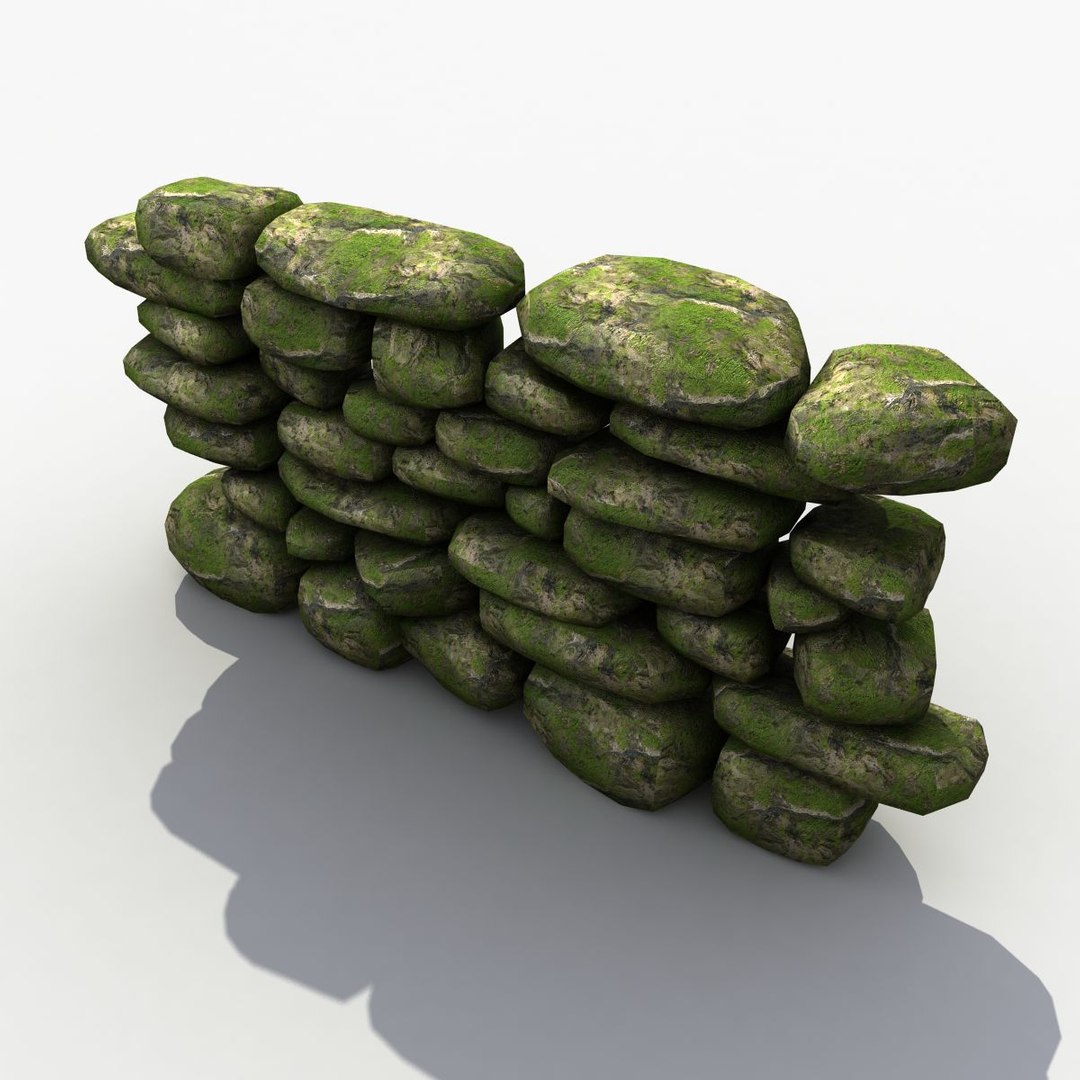 Rock Wall 3d Model