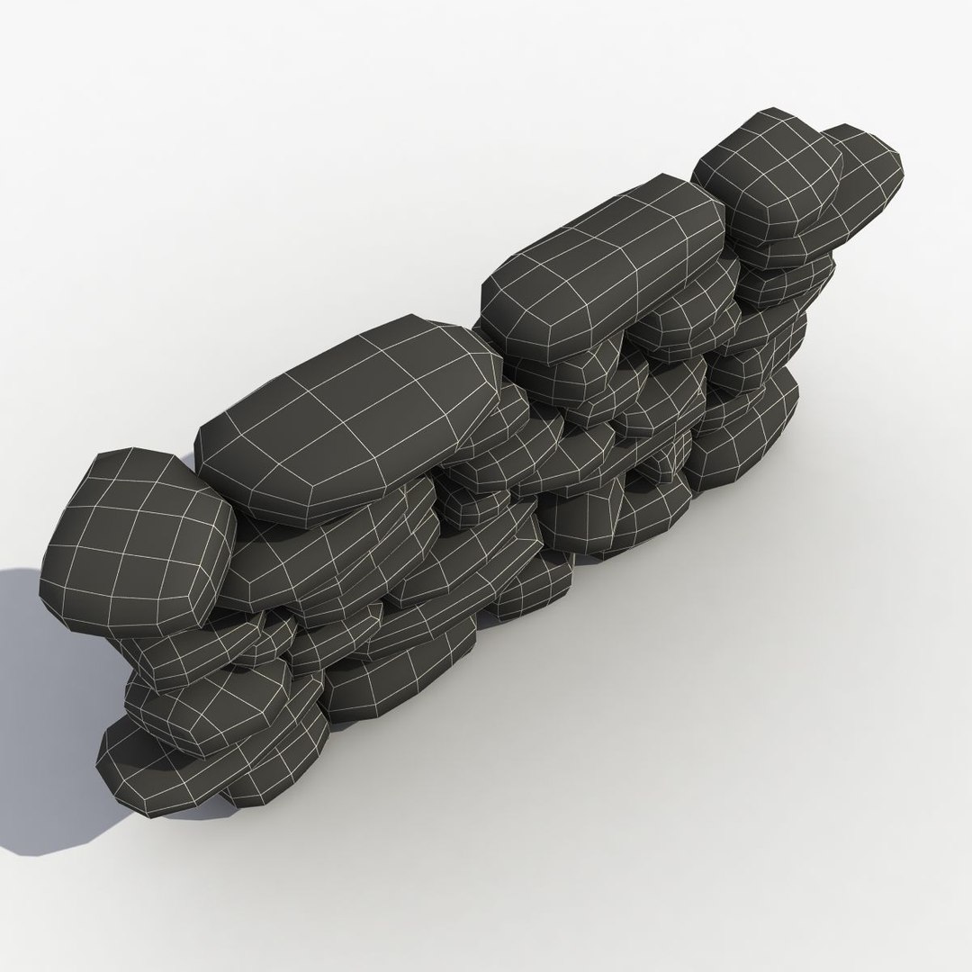 Rock Wall 3d Model