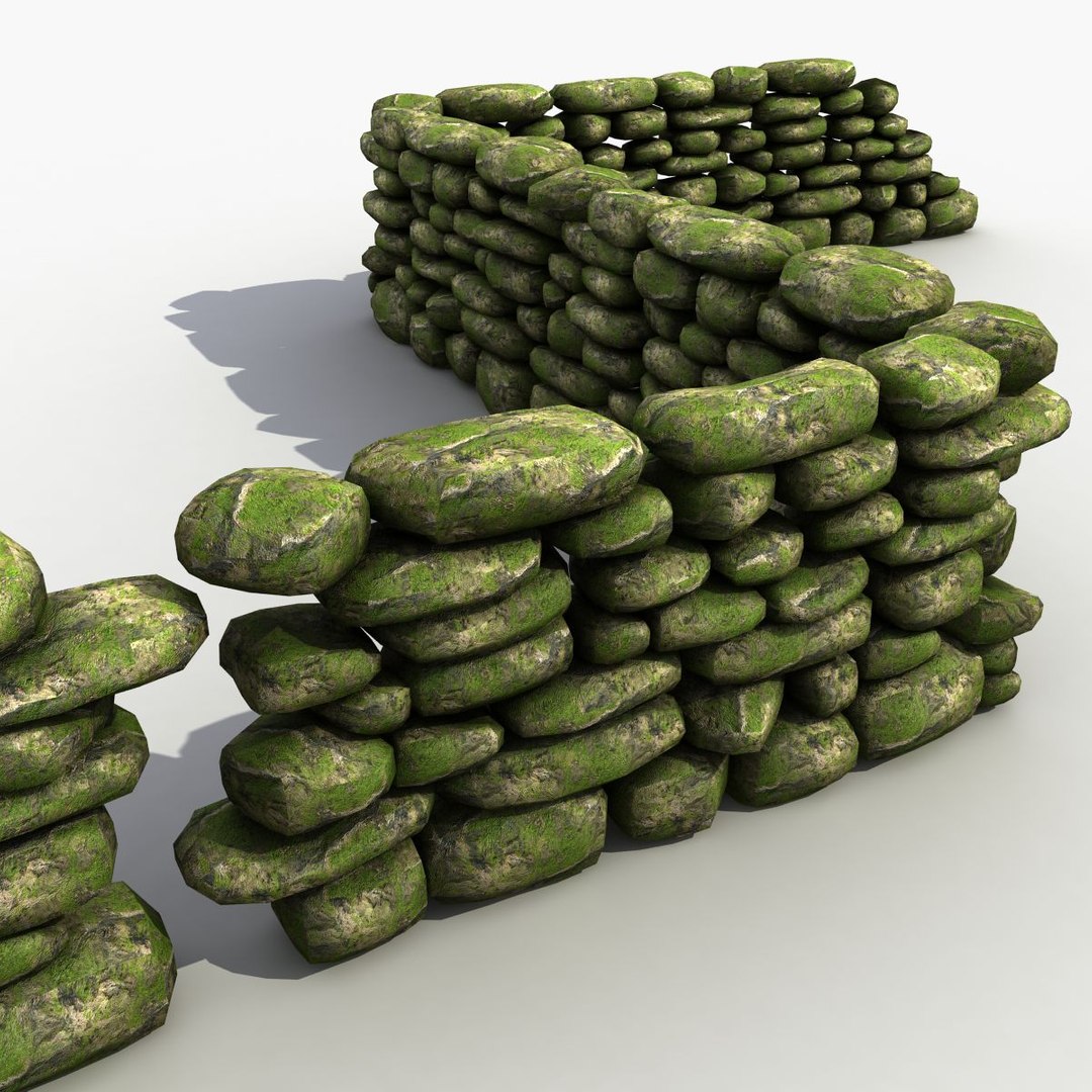 Rock Wall 3d Model