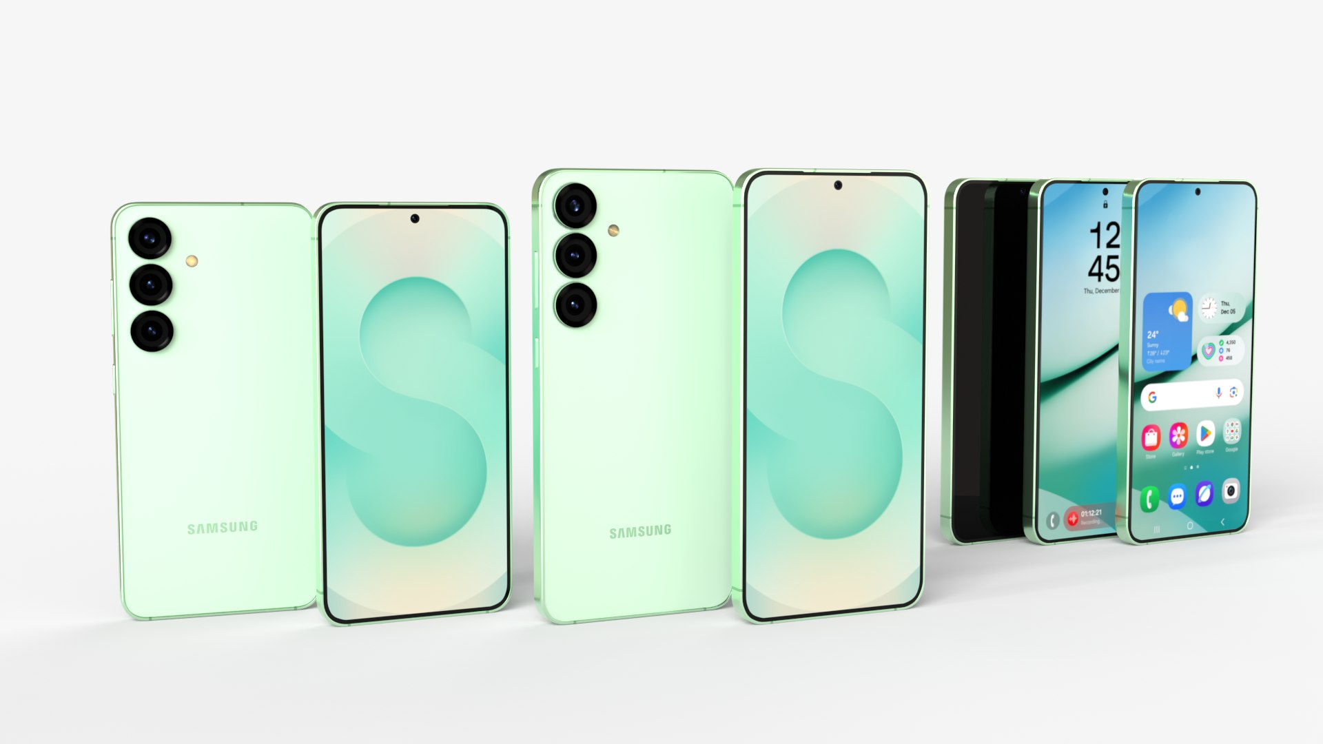 3D Mint Samsung Galaxy S25 And S25 Plus - TurboSquid 2347443