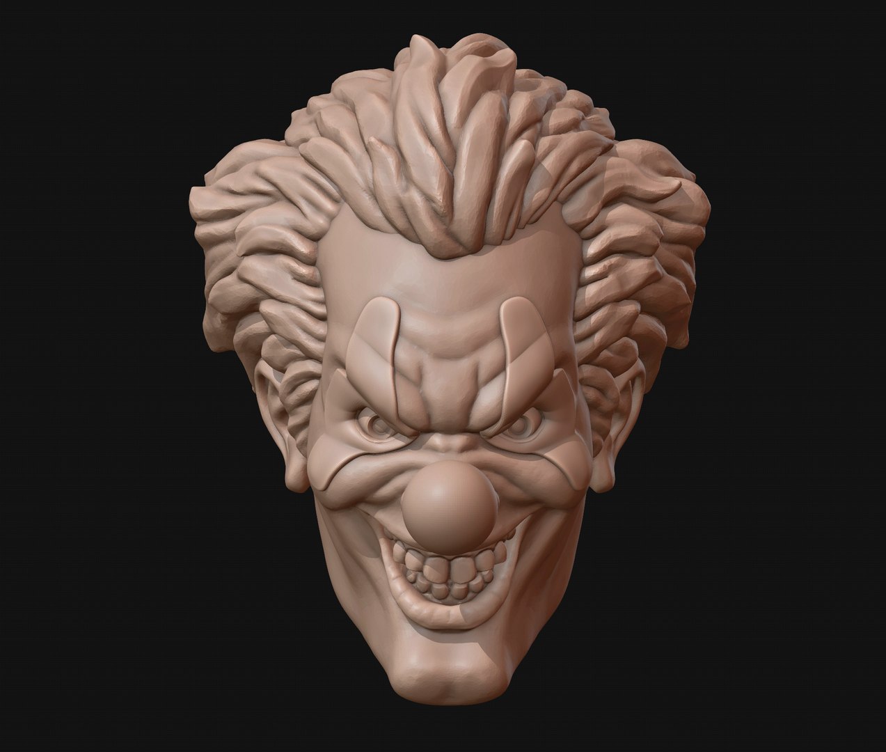 3D Clown Head - TurboSquid 1874322