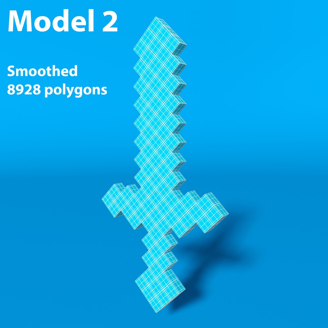 3D Minecraft Sword Model - TurboSquid 1321799