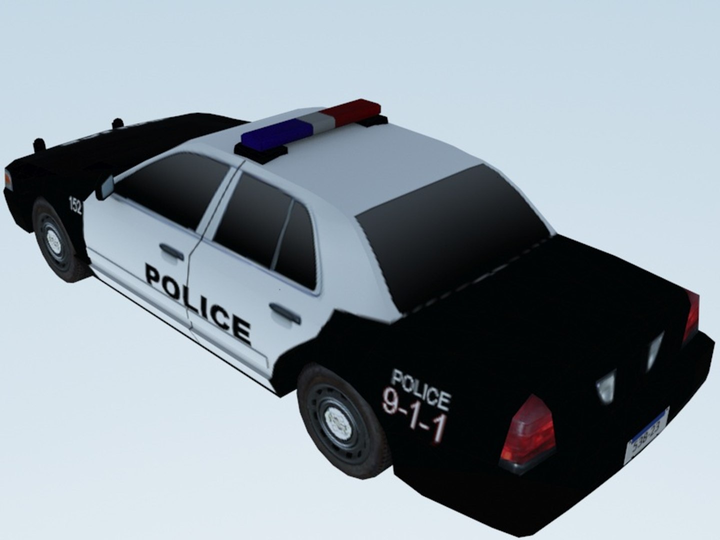 Police Car 3d Model