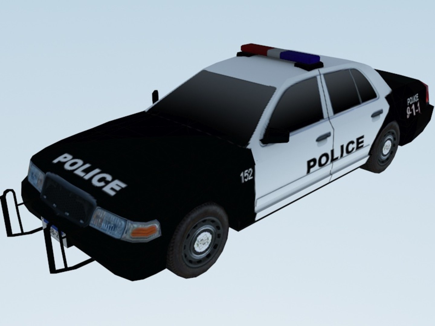 Police Car 3d Model