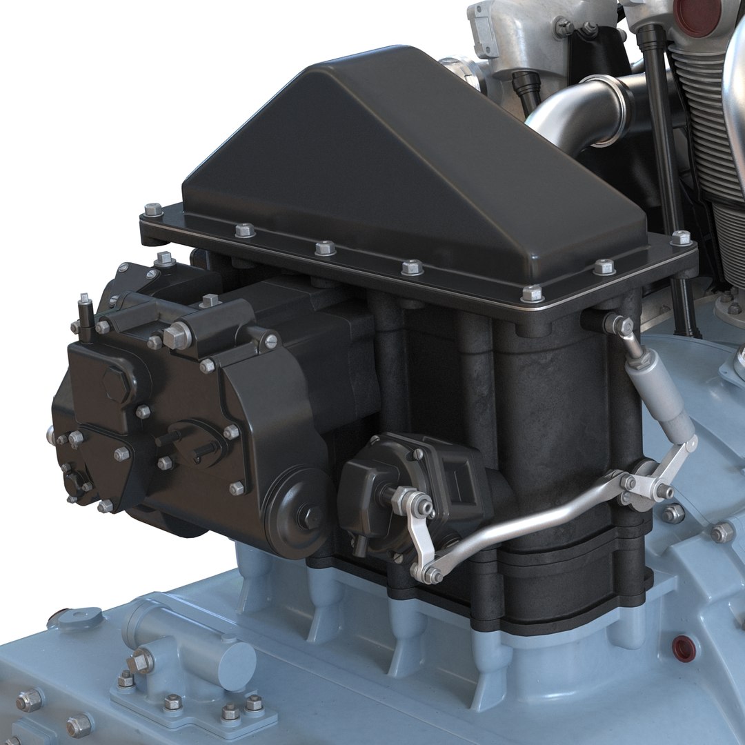 Pratt Whitney R 2800 3d Max