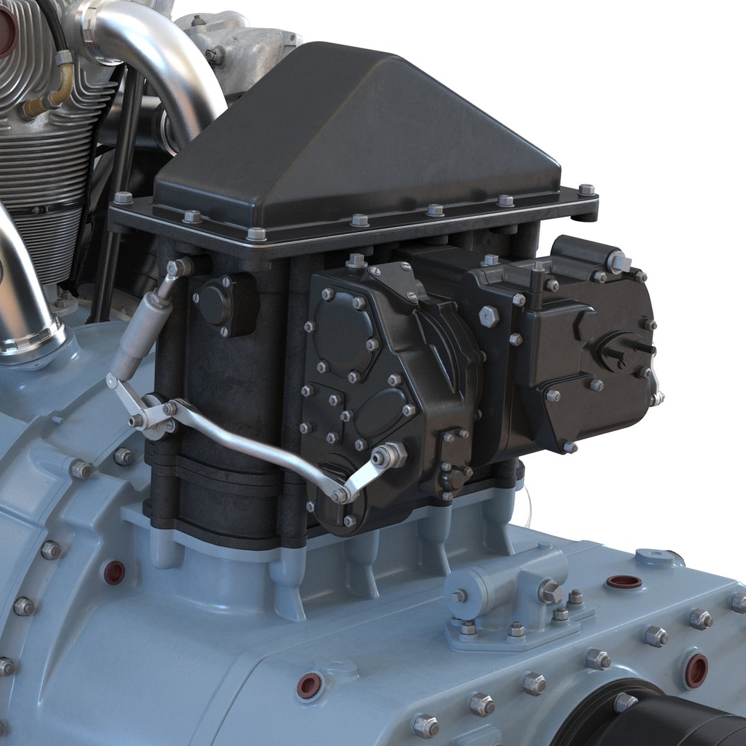 Pratt Whitney R 2800 3d Max