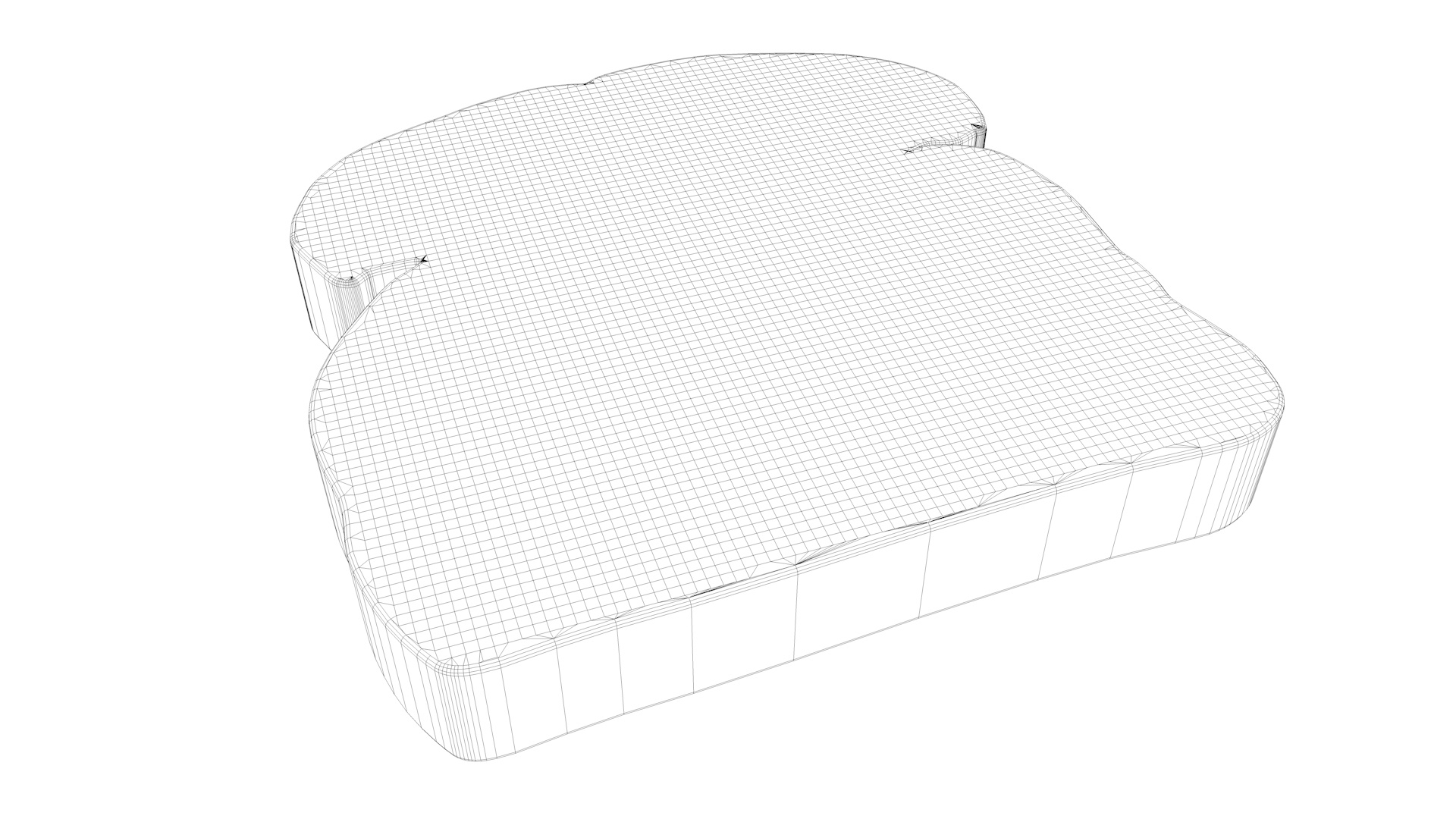 3D model bread food toast - TurboSquid 1667297