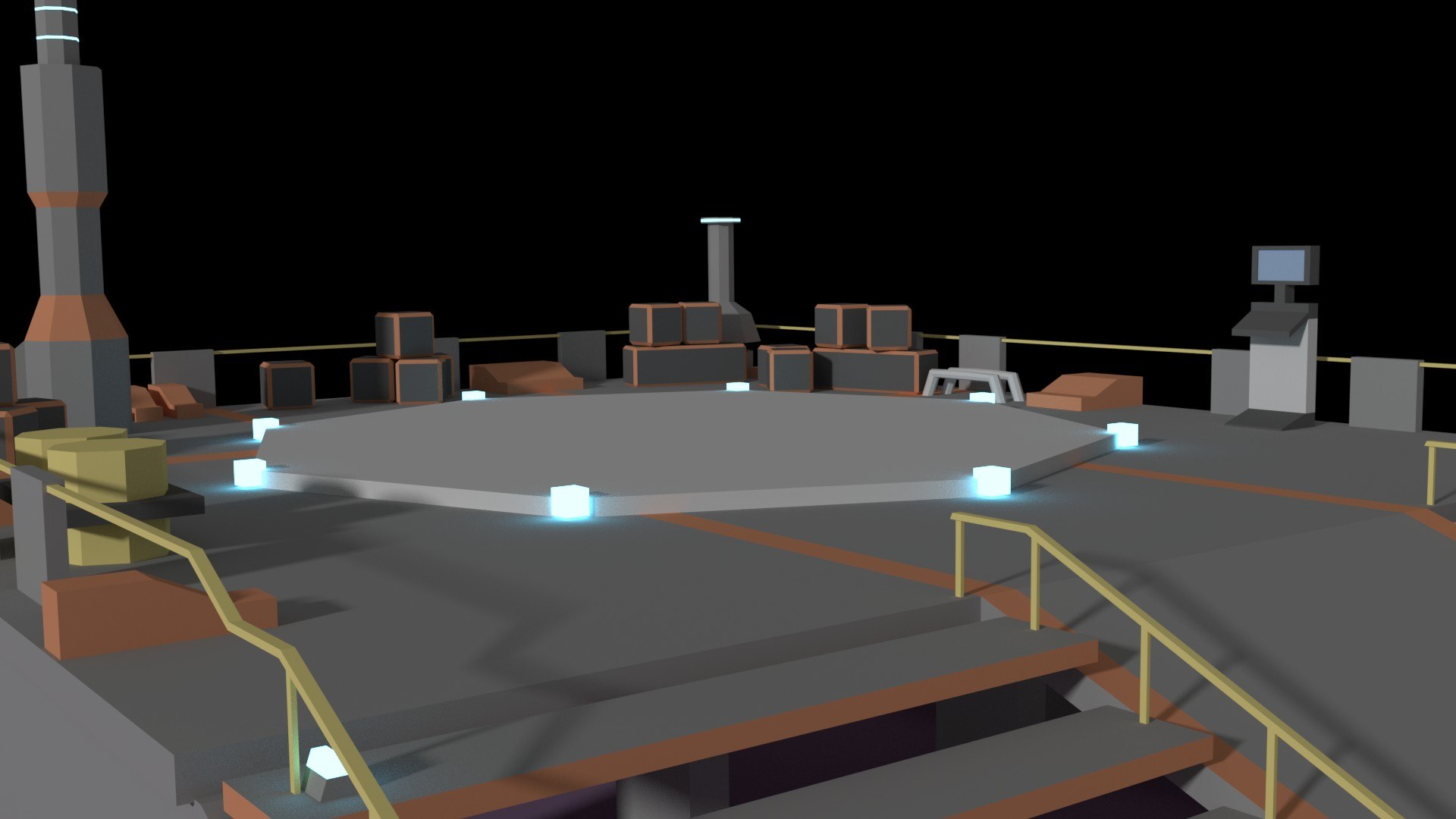 Spaceship Platform 3D Model - TurboSquid 1168833