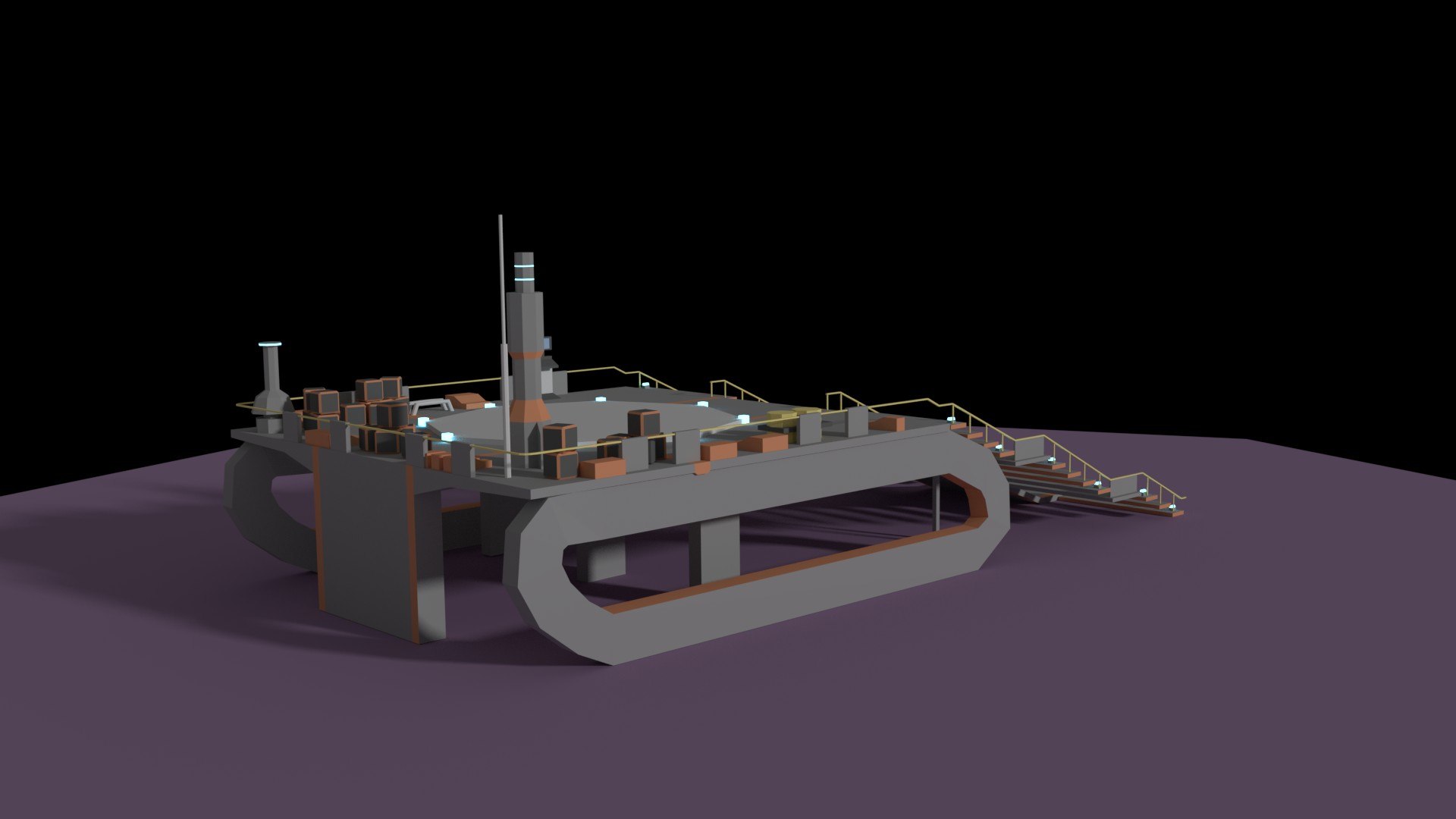 Spaceship Platform 3D Model - TurboSquid 1168833