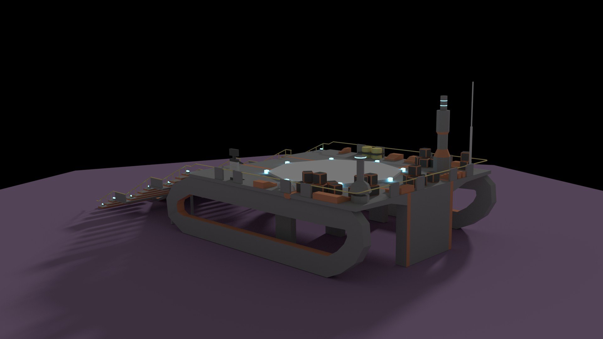 Spaceship Platform 3D Model - TurboSquid 1168833