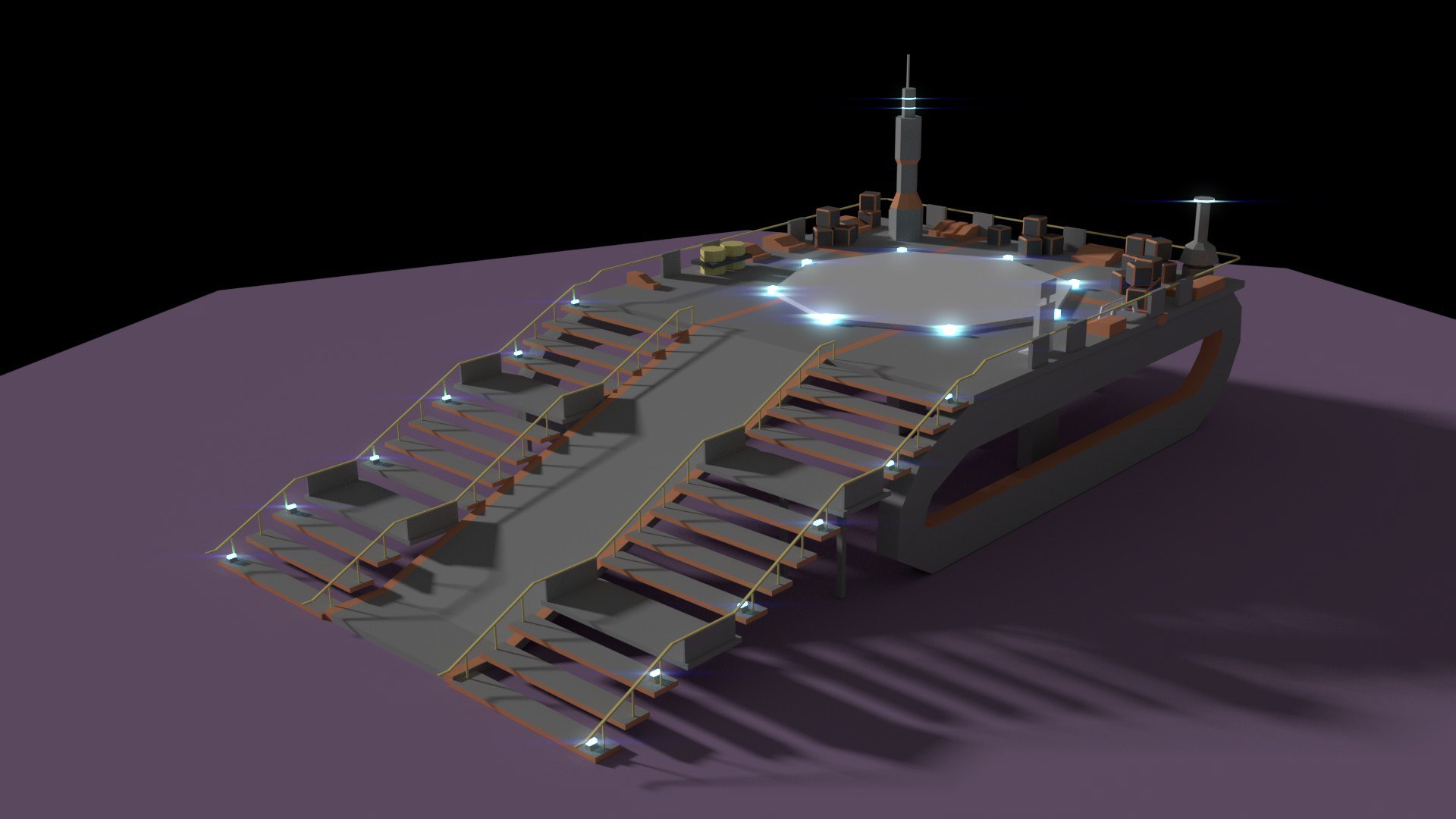 Spaceship Platform 3D Model - TurboSquid 1168833