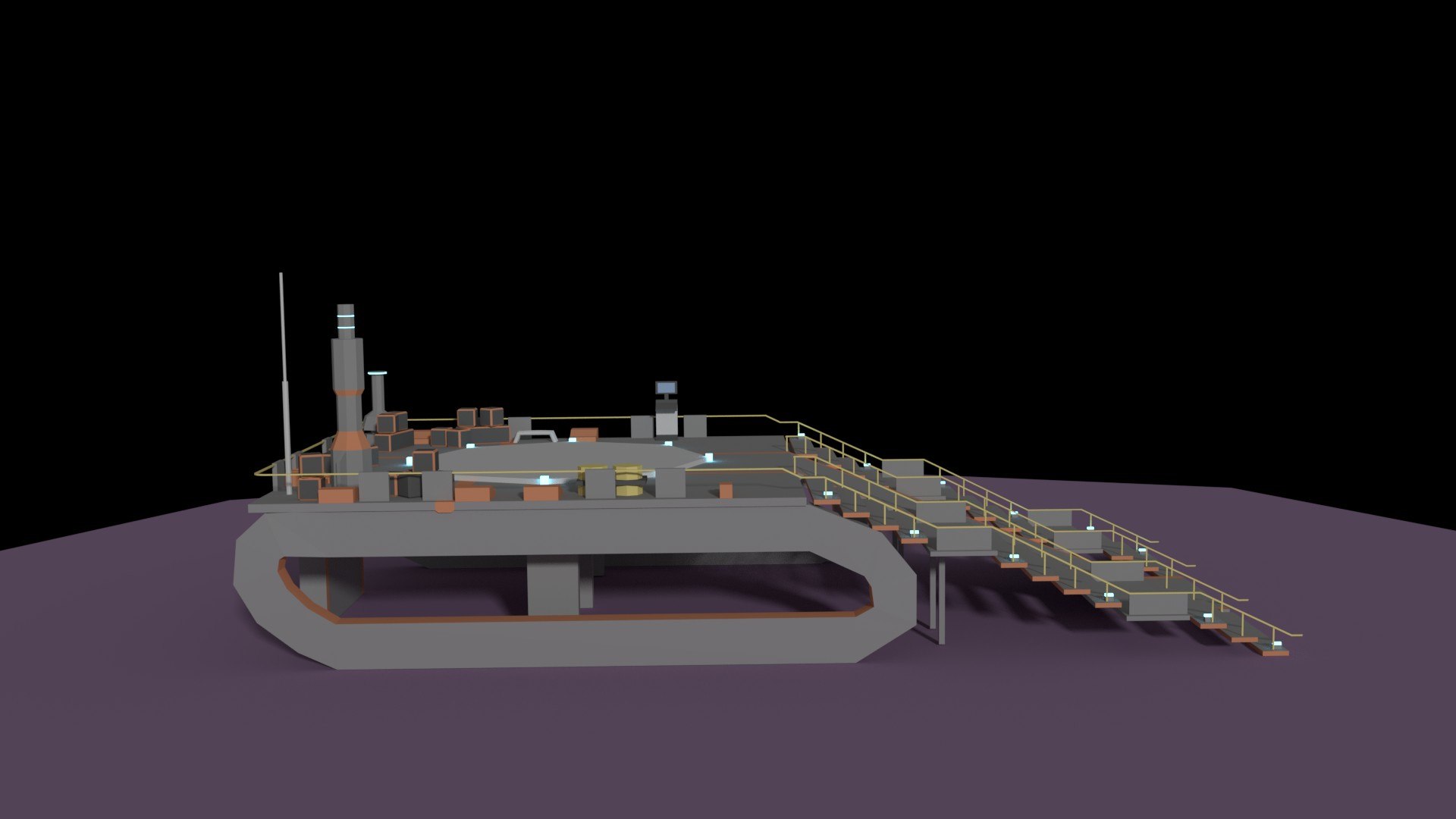 Spaceship Platform 3D Model - TurboSquid 1168833