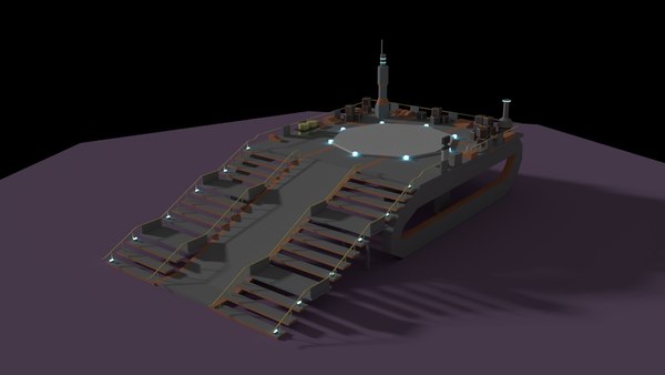 Spaceship platform 3D model - TurboSquid 1168833