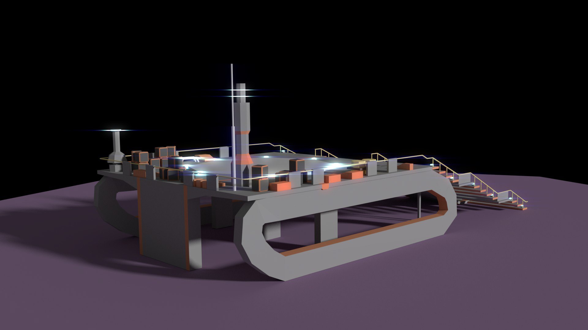 Spaceship Platform 3D Model - TurboSquid 1168833