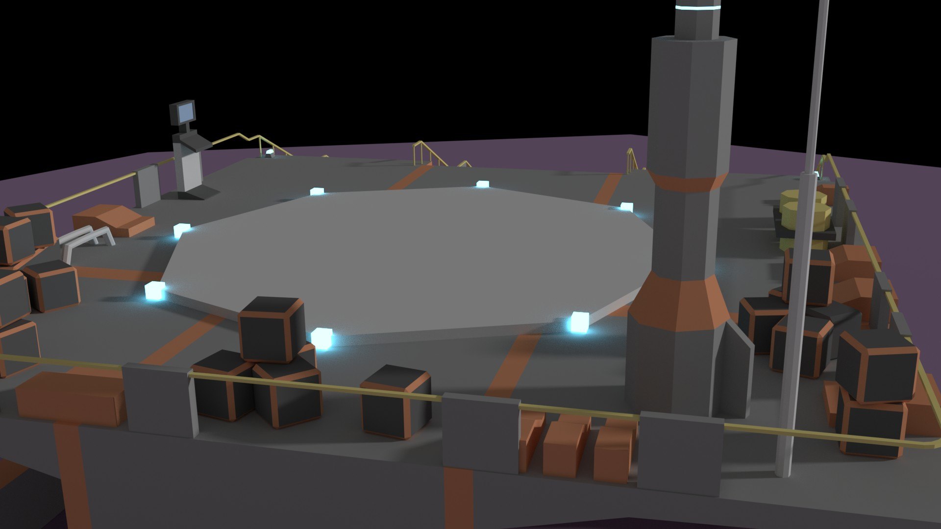 Spaceship Platform 3D Model - TurboSquid 1168833