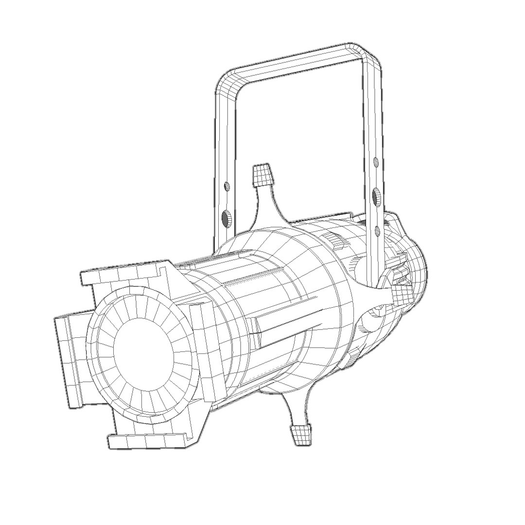 3d Ellipsoidal Stage Light