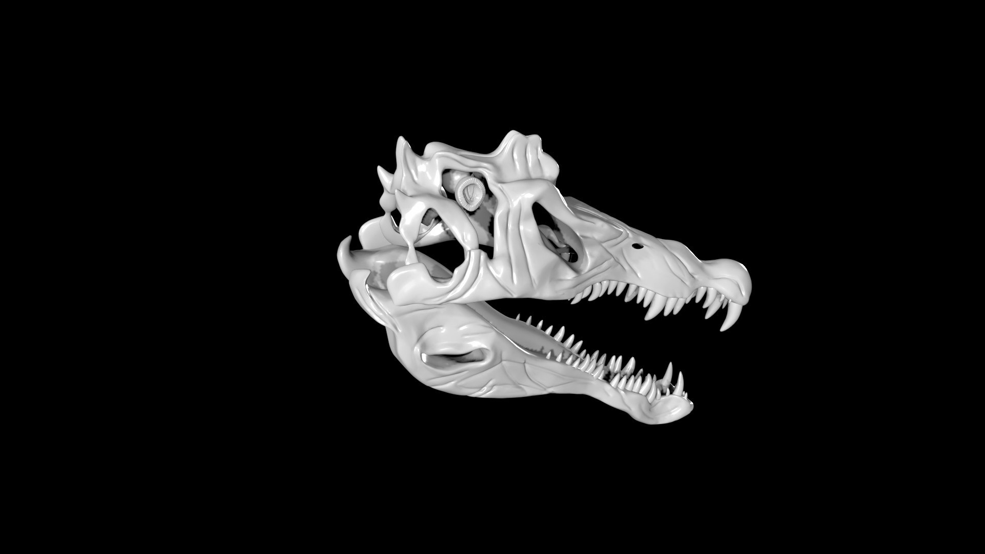 Spinosaurus skull 3D model - TurboSquid 1886465