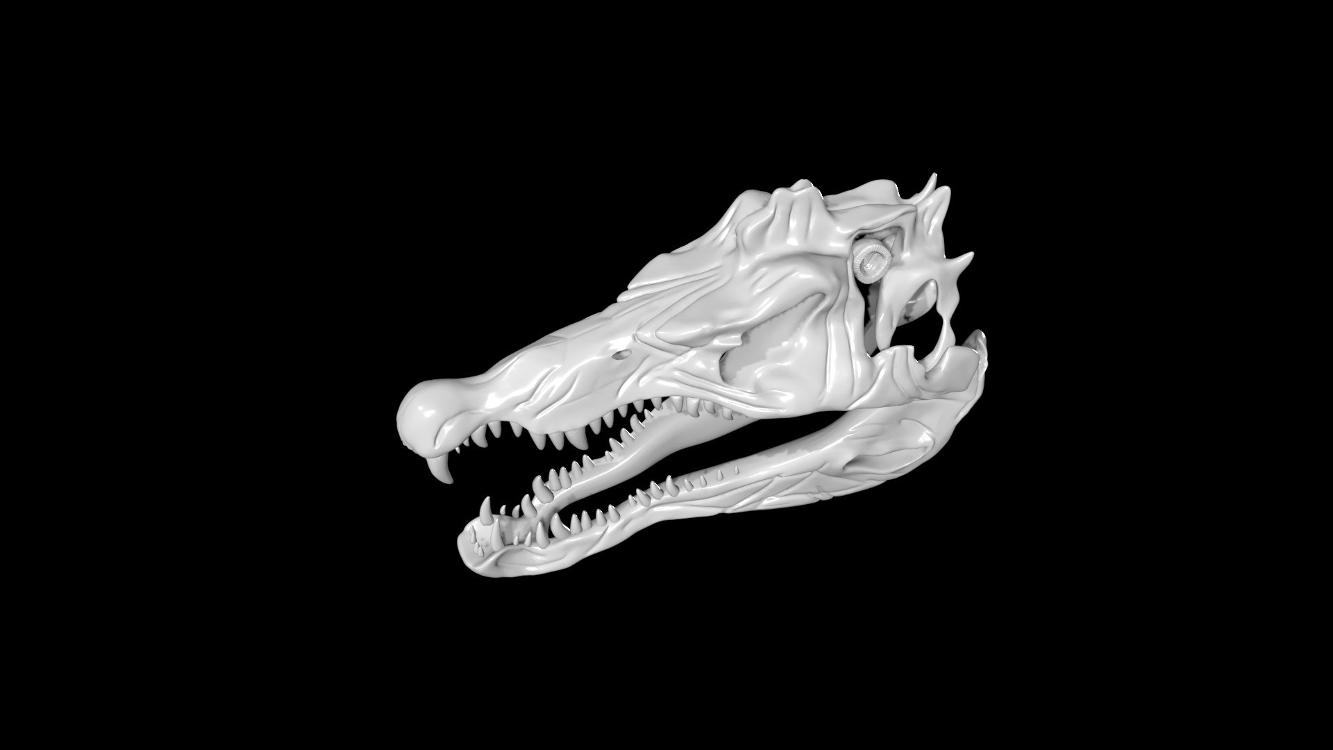 Spinosaurus skull 3D model - TurboSquid 1886465