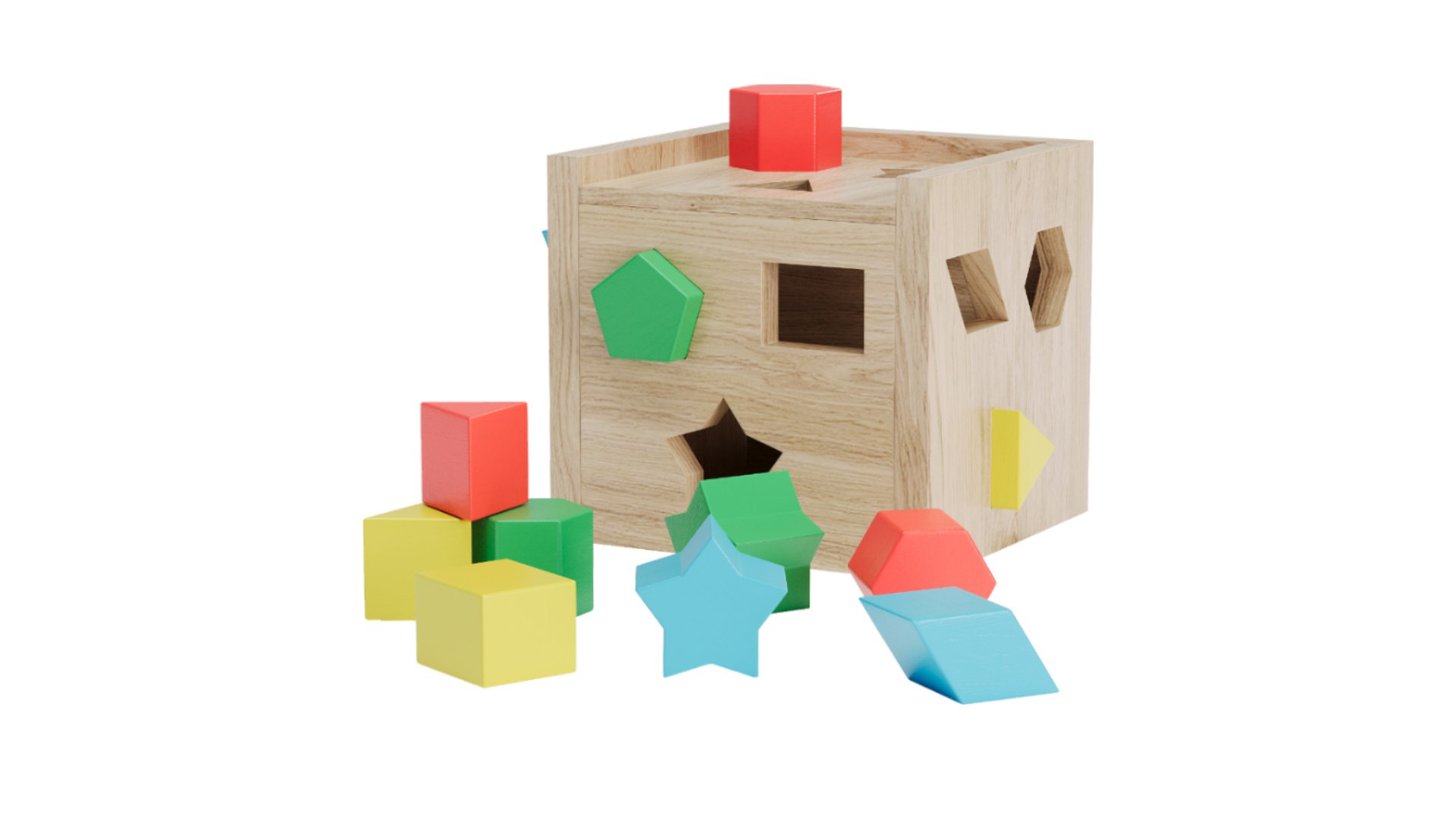 Stack Sort And Pound Wooden Toy Collection 3D - TurboSquid 2189809