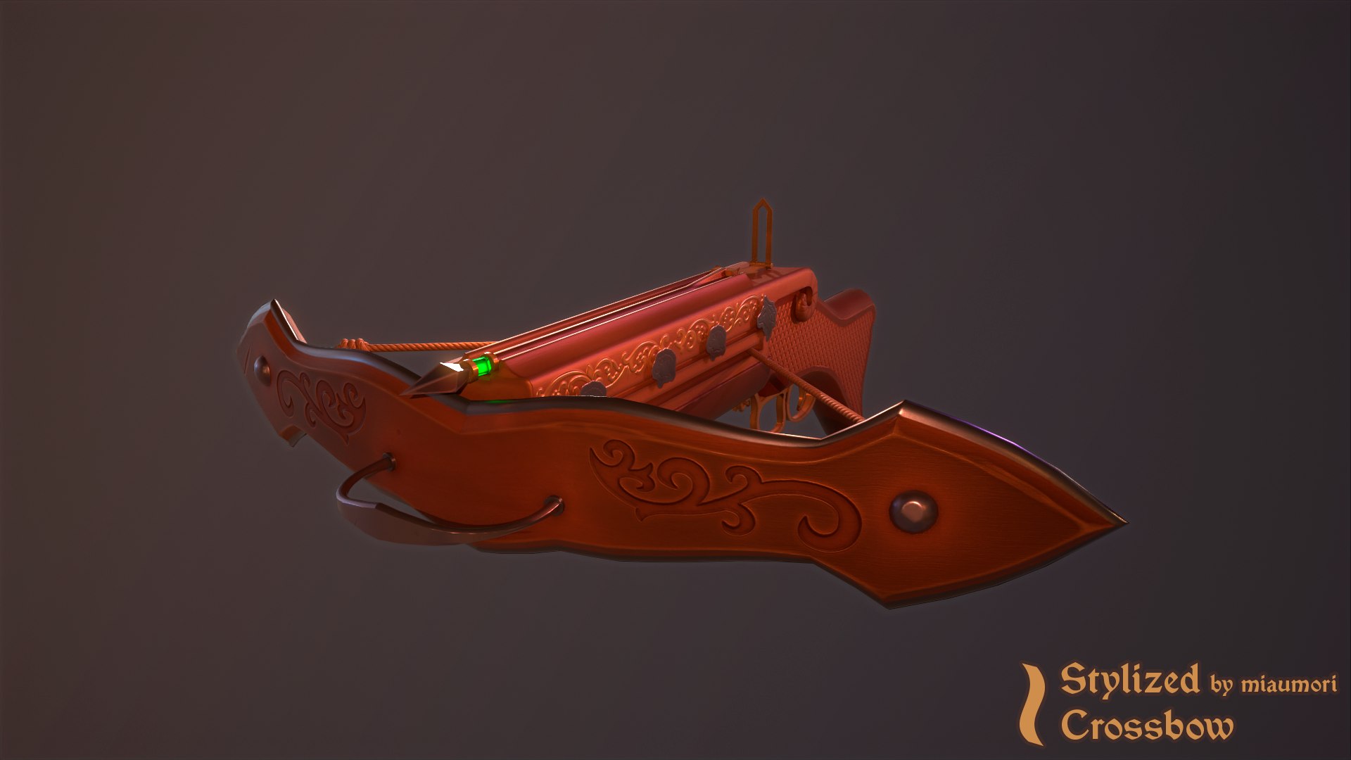 Free Stylized Crossbow model - TurboSquid 2009348