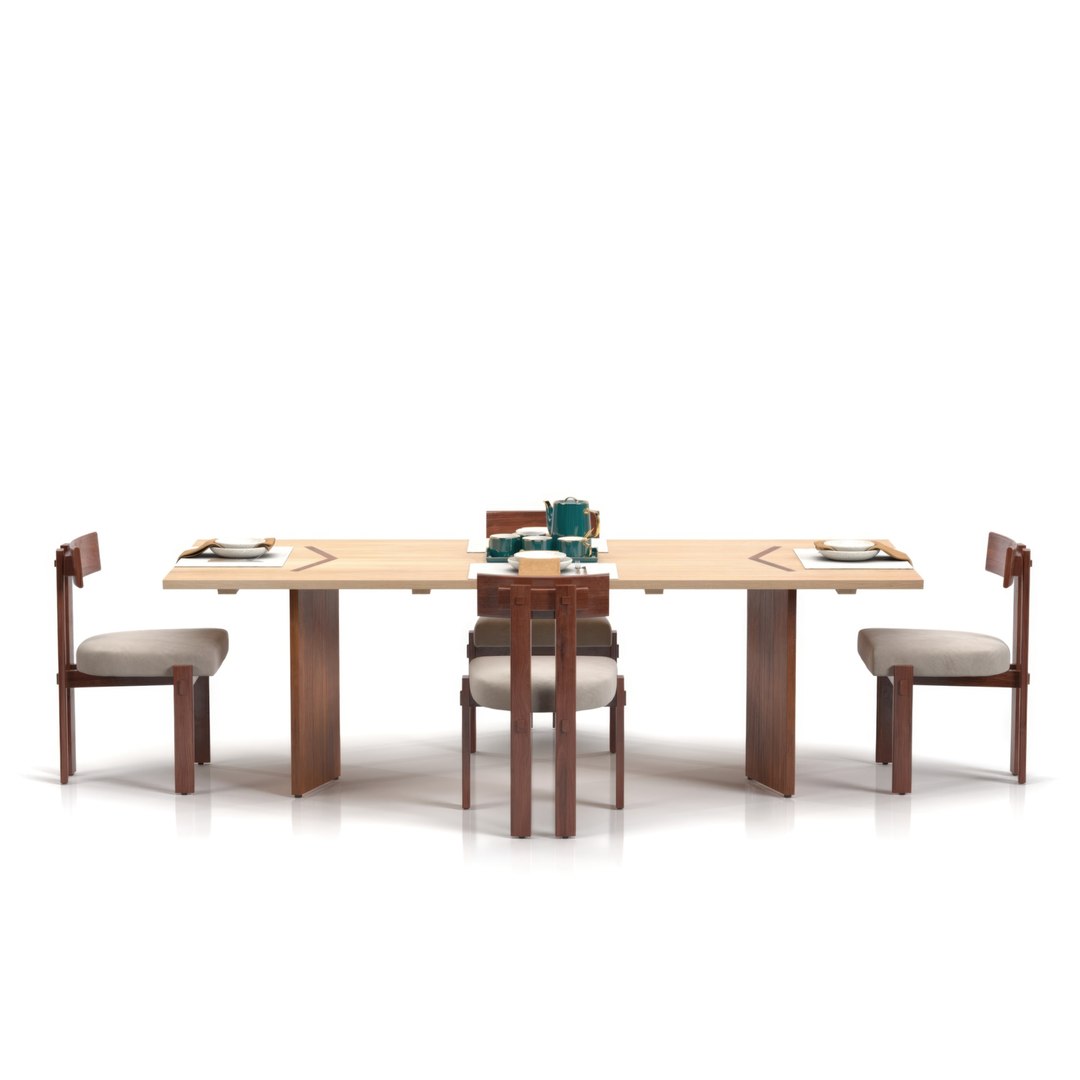3D Dining Set 13 - TurboSquid 2205193