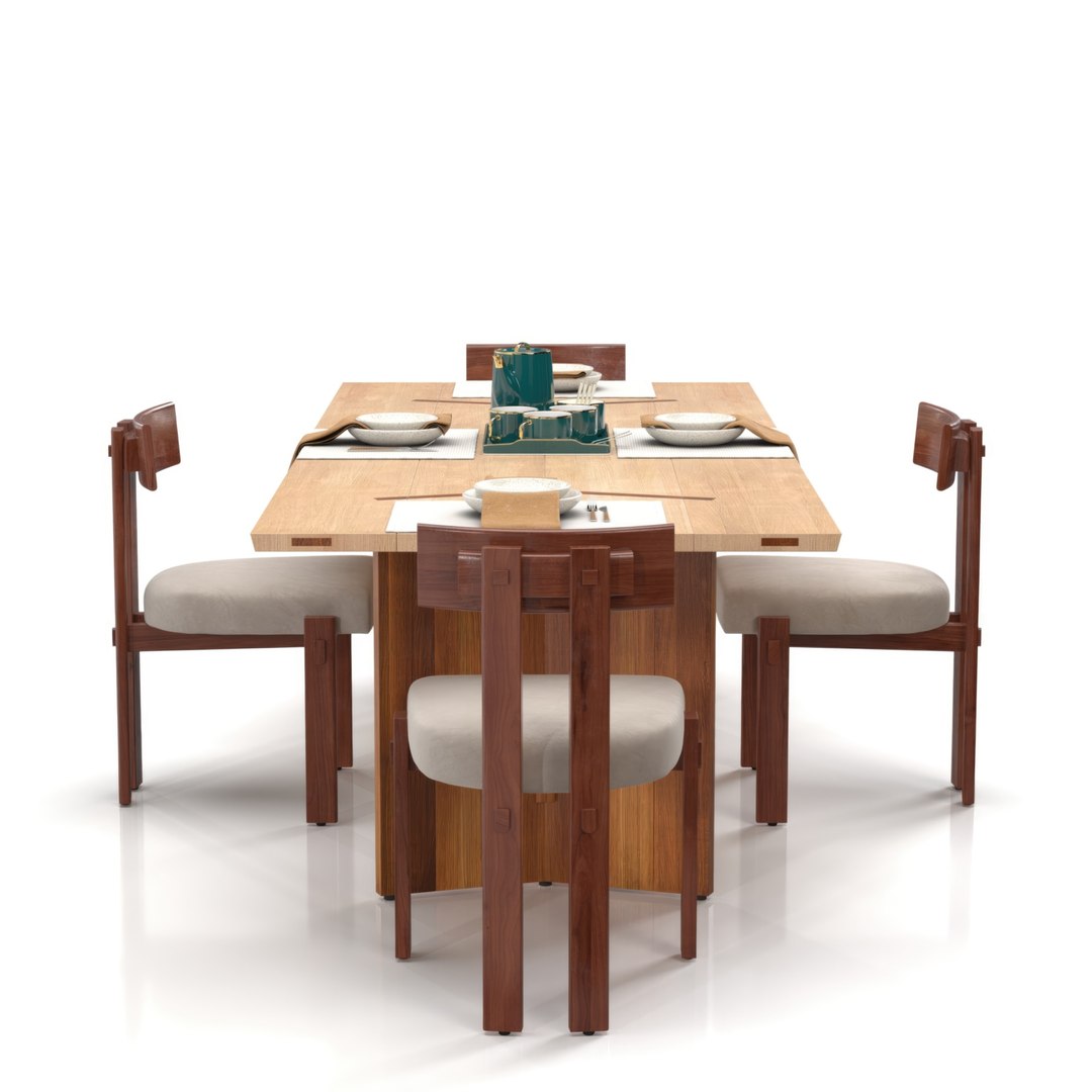 3D Dining Set 13 - TurboSquid 2205193