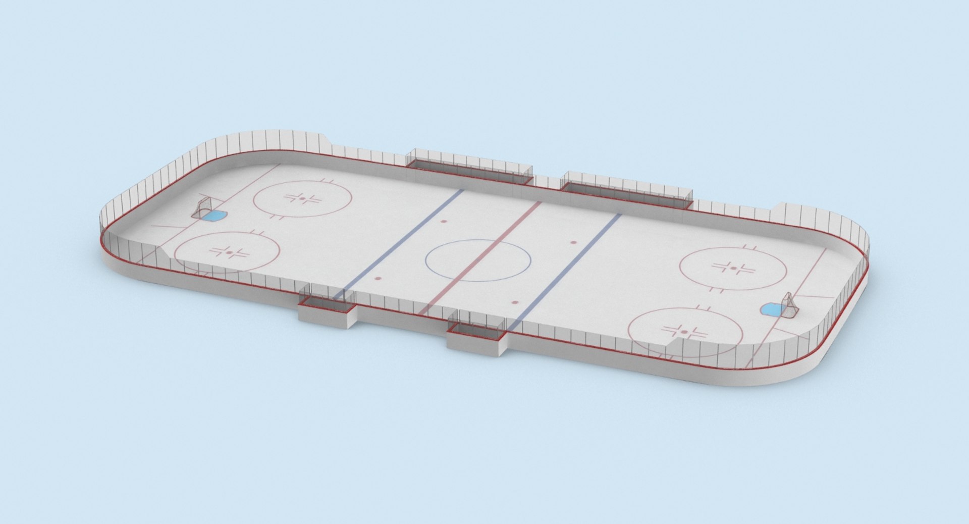 Hockey-rink 3D Model - TurboSquid 1324242