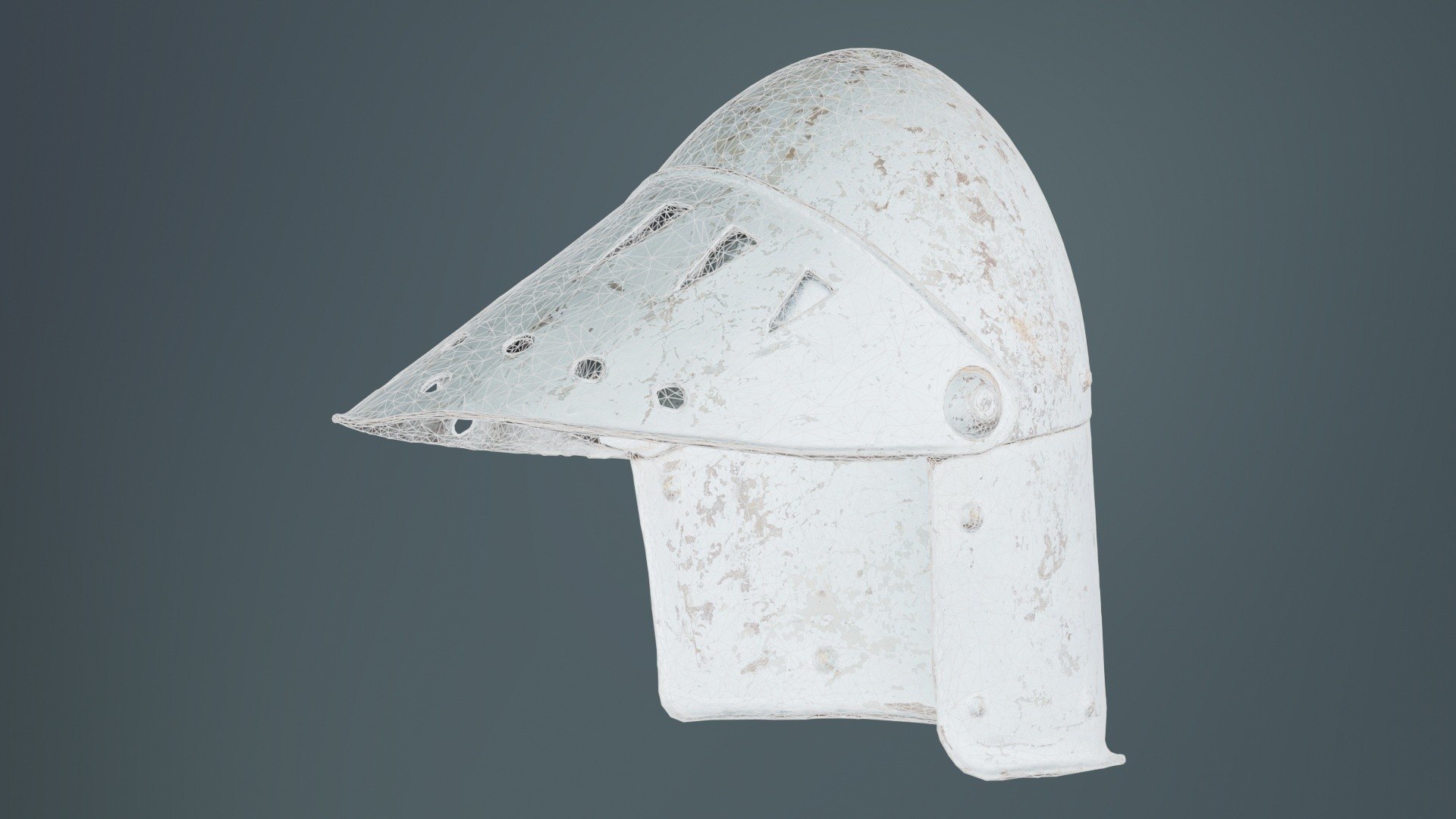3D Visor Helmet Open Remastered Model - TurboSquid 2360185