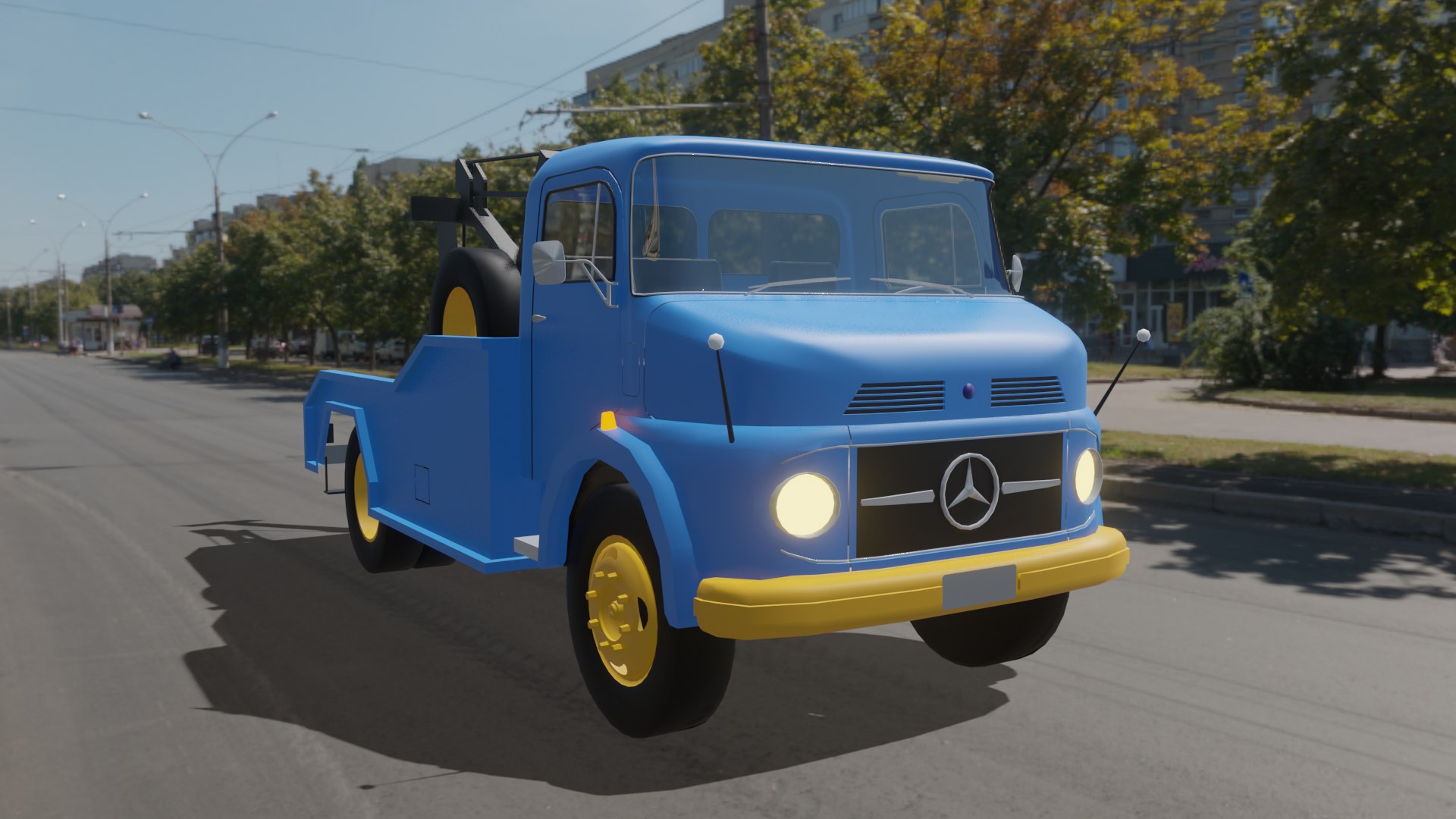 3D Caminhão Mercedes Benz 1111 - TurboSquid 1702646