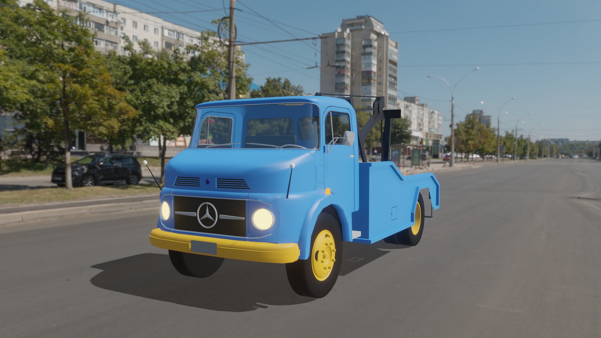 3D caminhão mercedes benz 1111 - TurboSquid 1702646