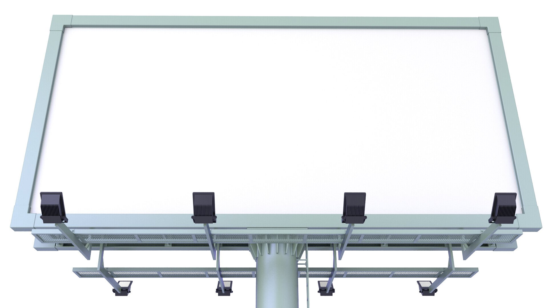 Billboard Pole 29 3D Model - TurboSquid 1815229