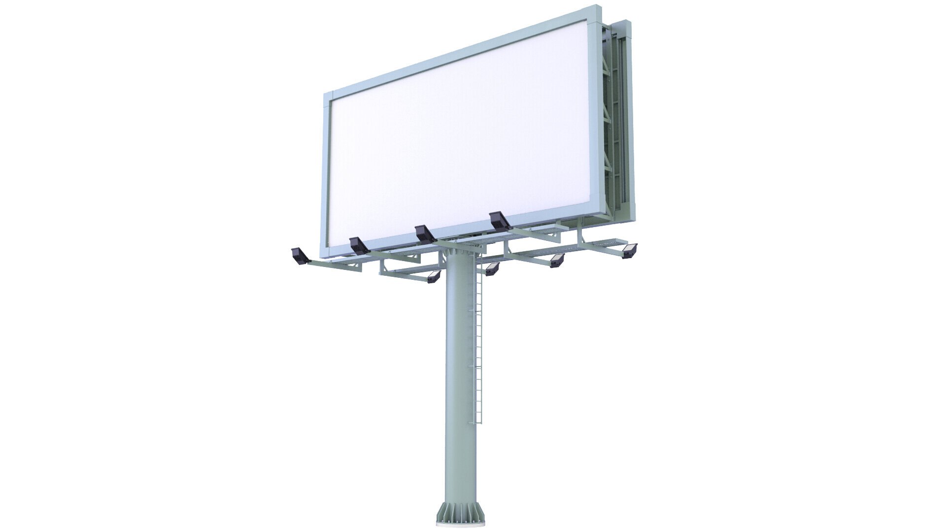 Billboard Pole 29 3D Model - TurboSquid 1815229