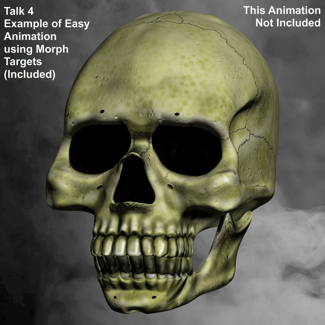 3ds Animation Skull Talk