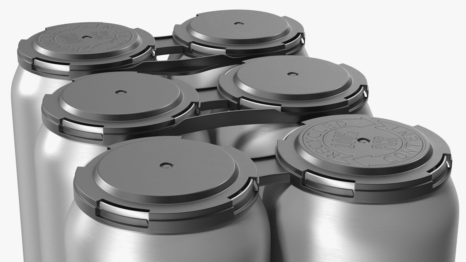 3D 6 Pack Plastic Soda Can Carrier model - TurboSquid 2137794