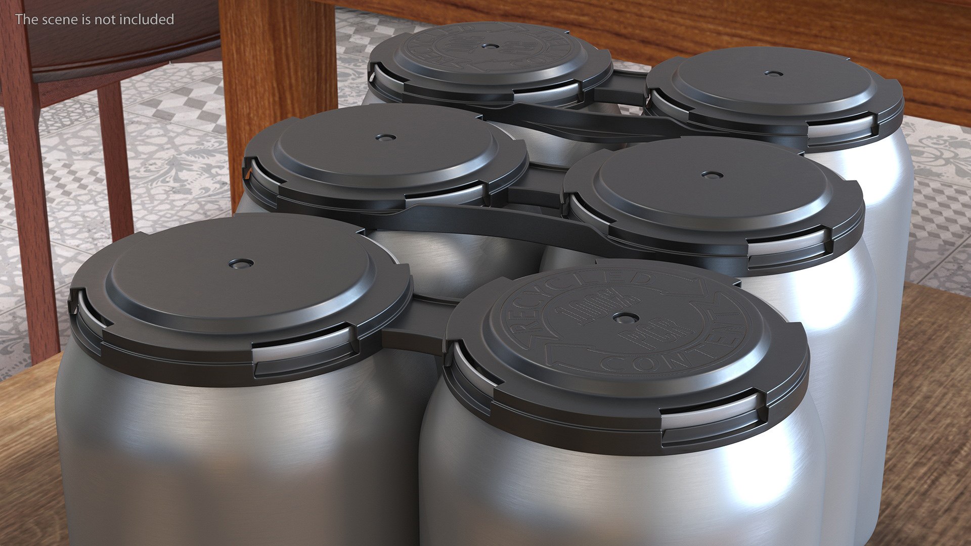 3D 6 Pack Plastic Soda Can Carrier model - TurboSquid 2137794