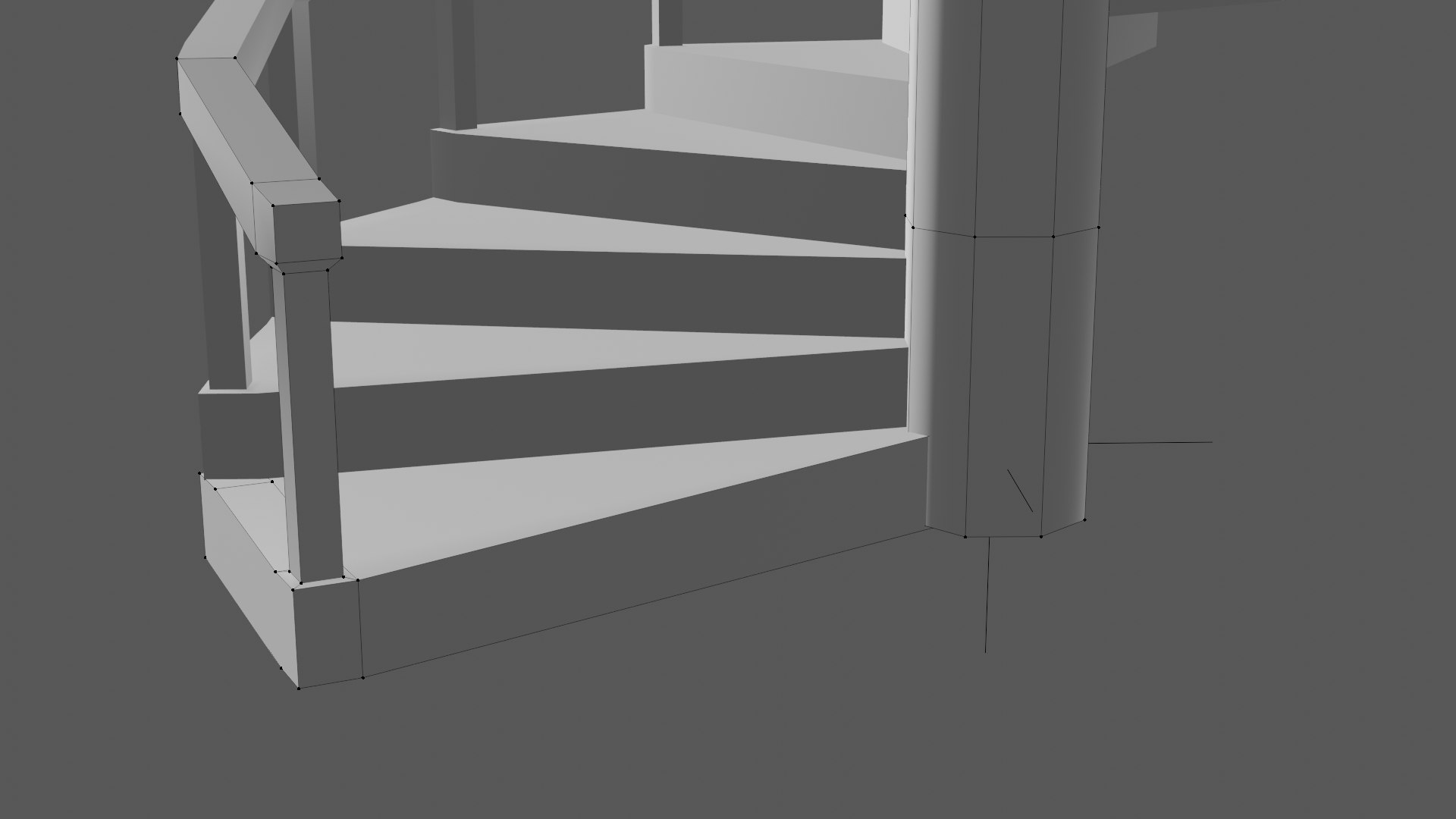 3D Model Stairs And Staircases - Spiral Curved Etc - Architecture Set 2 ...