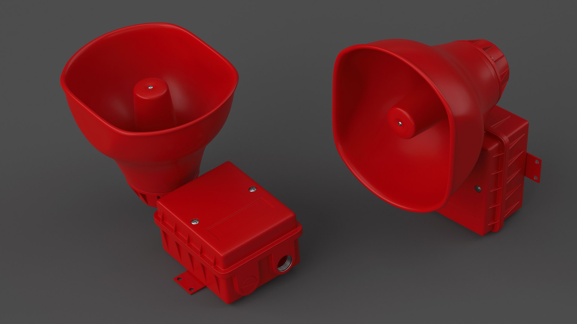 Outdoor Alarm Sirens Collection 3D Model - TurboSquid 2038652