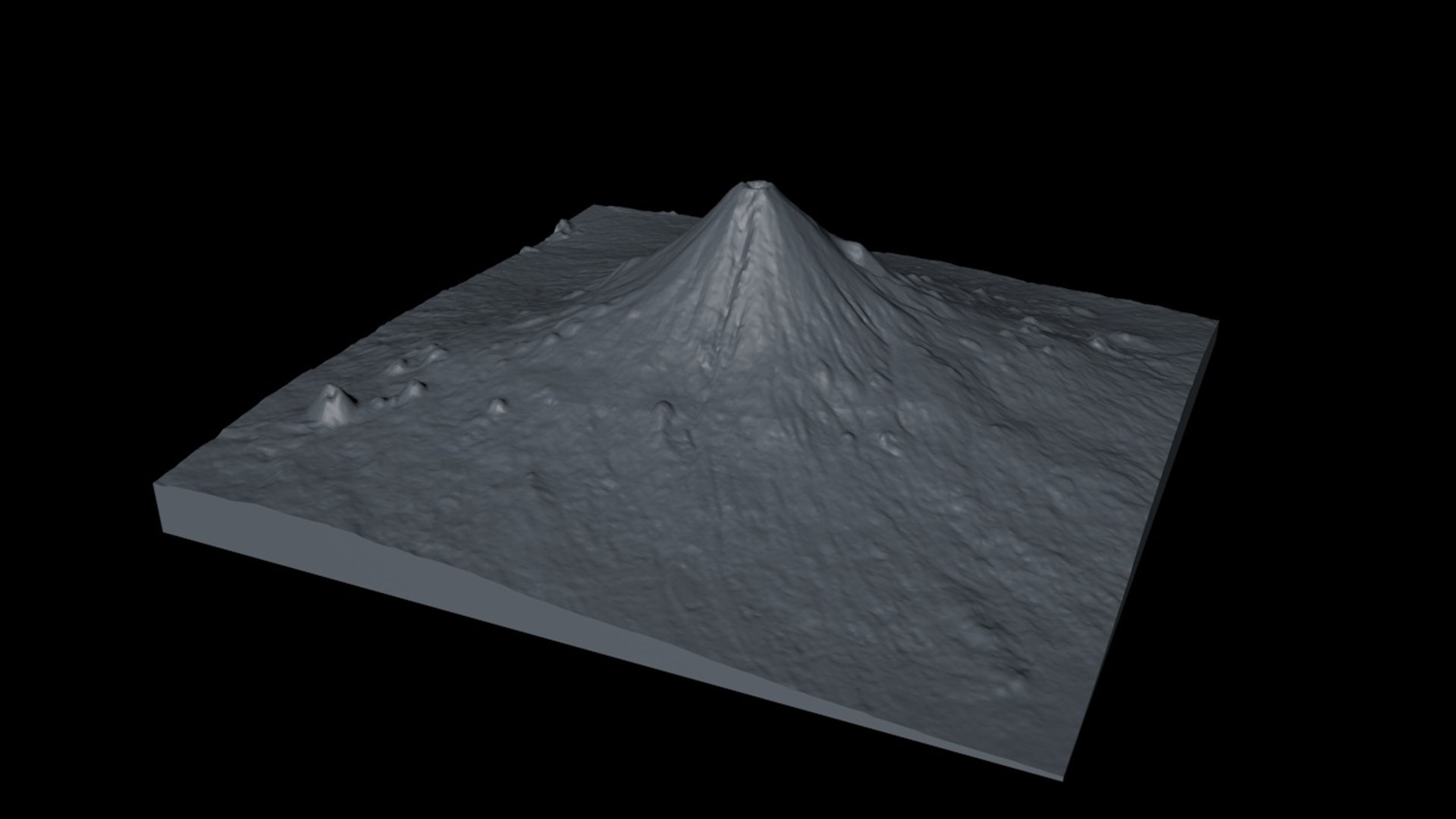 Volcano Untextured 3d C4d
